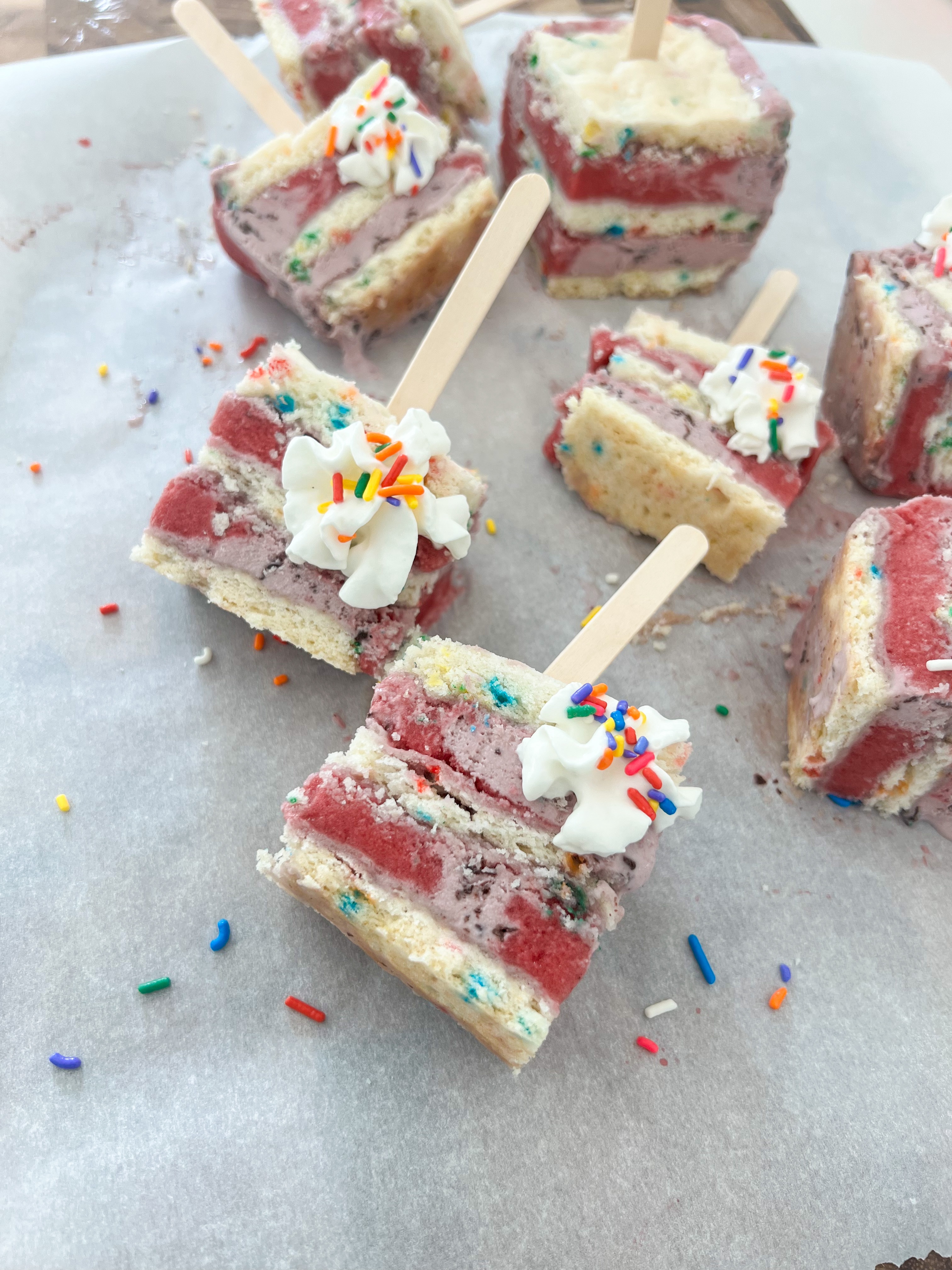 Confetti Ice Cream Cake Pops - Food as Medicine